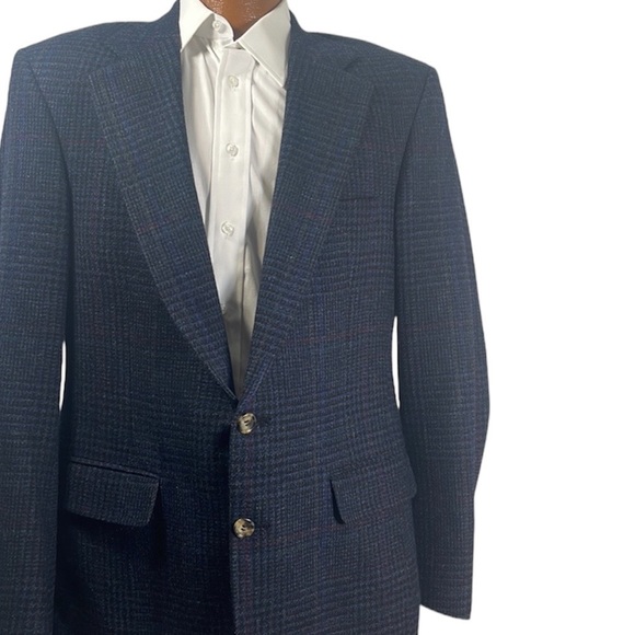 Jacobsons | Suits & Blazers | Vintage Blue Plaid Sport Coat Suit Jacket ...